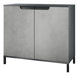 Vladon KOMMODE Sylt Beton Oxid Optik