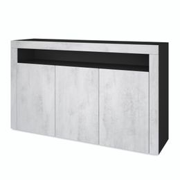Vladon SIDEBOARD Valencia Beton Oxid Optik/ Beton Oxid Optik
