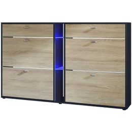 Vladon SCHUHSCHRANK Today Fronten in Eiche s&auml;gerau