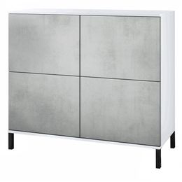 Vladon KOMMODE Rova Beton Oxid Optik