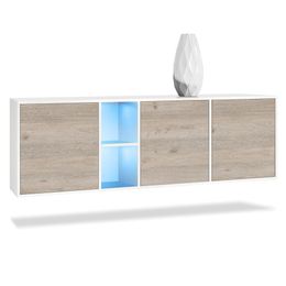 Vladon SIDEBOARD Cuba T&uuml;ren in Eiche Nordic