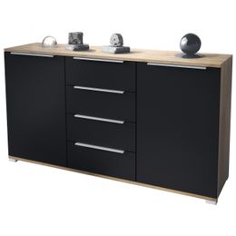 Vladon SIDEBOARD Linio Schwarz matt