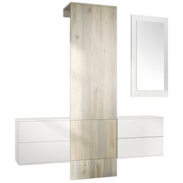 Vladon GARDEROBE Carlton Paneel in Eiche Nordic