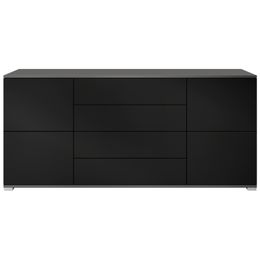 Vladon SIDEBOARD Rova Schwarz matt