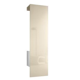 Vladon GARDEROBE Carlton Paneel in Creme Hochglanz