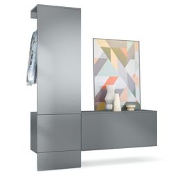 Vladon GARDEROBE Carlton Paneel in Graphit Seidenmatt
