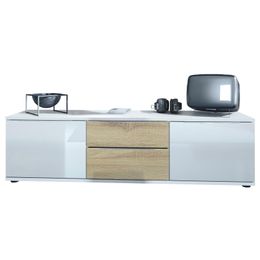 Vladon LOWBOARD Linio Eiche s&auml;gerau