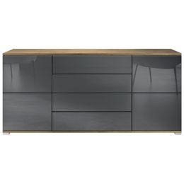 Vladon SIDEBOARD Rova Grau Hochglanz