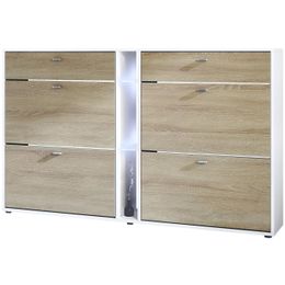 Vladon SCHUHSCHRANK Today Fronten in Eiche s&auml;gerau