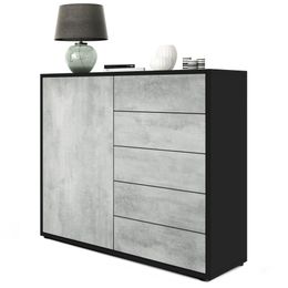Vladon KOMMODE Ben Front in Beton Oxid Optik