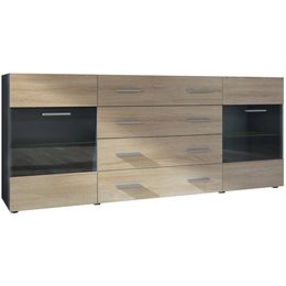 Vladon SIDEBOARD Carlos Eiche s&auml;gerau