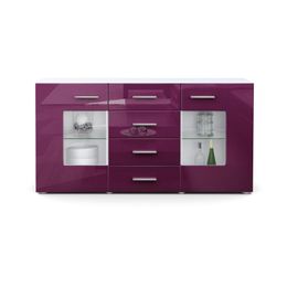 Vladon SIDEBOARD Noah Brombeer Hochglanz