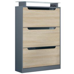 Vladon SCHUHSCHRANK Space Eiche s&auml;gerau