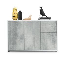 Vladon KOMMODE Ben Front in Beton Oxid Optik