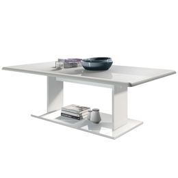 Vladon COUCHTISCH Mono Tischplatte in Wei&szlig; Hochglanz