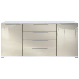Vladon SIDEBOARD Linio Creme Hochglanz