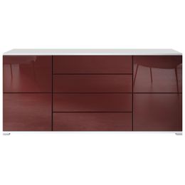 Vladon SIDEBOARD Rova Bordeaux Hochglanz