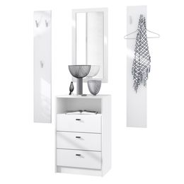 Vladon GARDEROBE Pino Wei&szlig; matt