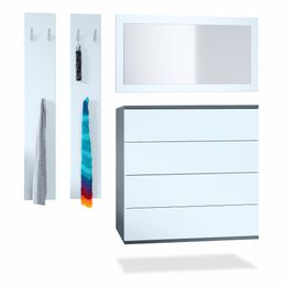 Vladon GARDEROBE Horizon Wei&szlig; matt