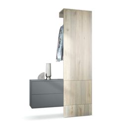 Vladon GARDEROBE Carlton Paneel in Eiche Nordic