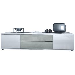 Vladon LOWBOARD Linio Beton Oxid Optik
