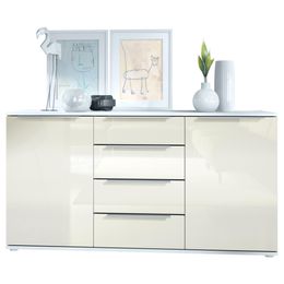 Vladon SIDEBOARD Porto Creme Hochglanz