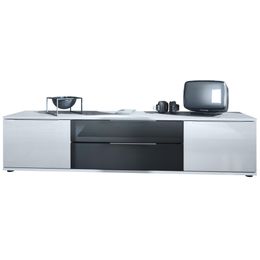 Vladon LOWBOARD Linio Schwarz Hochglanz