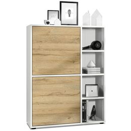 Vladon HIGHBOARD Cuba T&uuml;ren in Eiche Natur