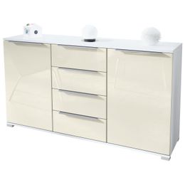 Vladon SIDEBOARD Linio Creme Hochglanz