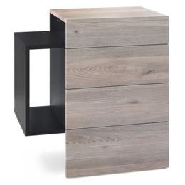 Vladon NACHTTISCH Queens Front in Eiche Nordic
