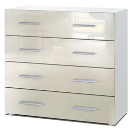 Vladon KOMMODE Pavos Creme Hochglanz