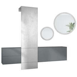 Vladon GARDEROBE Carlton Dual Beton Oxid Optik