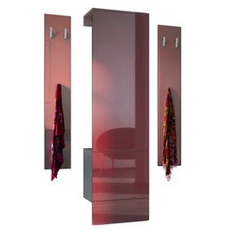 Vladon GARDEROBE Hollywood Bordeaux Hochglanz