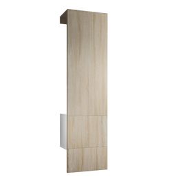 Vladon GARDEROBE Carlton Paneel in Eiche s&auml;gerau