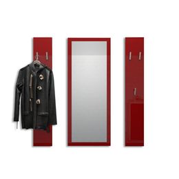 Vladon GARDEROBE Spot Bordeaux Hochglanz