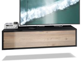 Vladon LOWBOARD Lana Fronten in Eiche Nordic