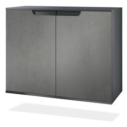 Vladon KOMMODE Sylt Beton Dunkel Optik