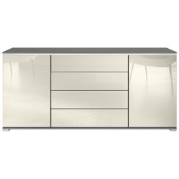 Vladon SIDEBOARD Faro Creme Hochglanz