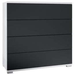 Vladon KOMMODE Pavos Schwarz matt