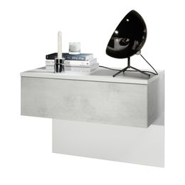 Vladon NACHTTISCH Sleep Fronten in Beton Oxid Optik