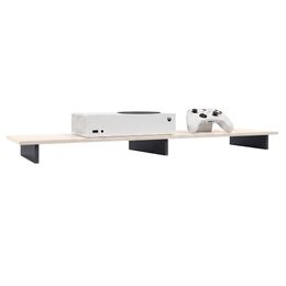 Vladon TVAUFSATZ Game Schwarz matt / Creme Hochglanz