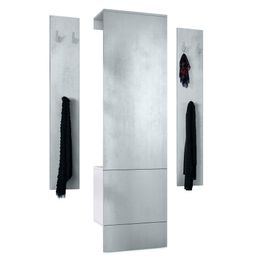 Vladon GARDEROBE Hollywood Beton Oxid Optik
