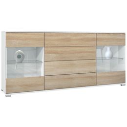 Vladon SIDEBOARD Bari Eiche s&auml;gerau