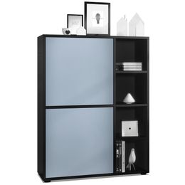 Vladon HIGHBOARD Cuba T&uuml;ren in Denim matt