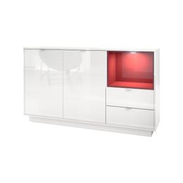 Vladon SIDEBOARD Metro Einsatz in Bordeaux Hochglanz