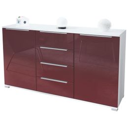 Vladon SIDEBOARD Linio Bordeaux Hochglanz