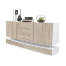 Vladon SIDEBOARD City Fronten in Eiche s&auml;gerau
