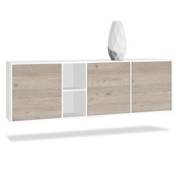 Vladon SIDEBOARD Cuba T&uuml;ren in Eiche Nordic