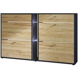 Vladon SCHUHSCHRANK Today Fronten in Eiche Natur