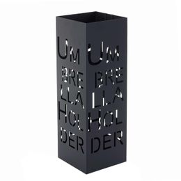 MCW SCHIRMST&Auml;NDER SCHRIFT Schwarz